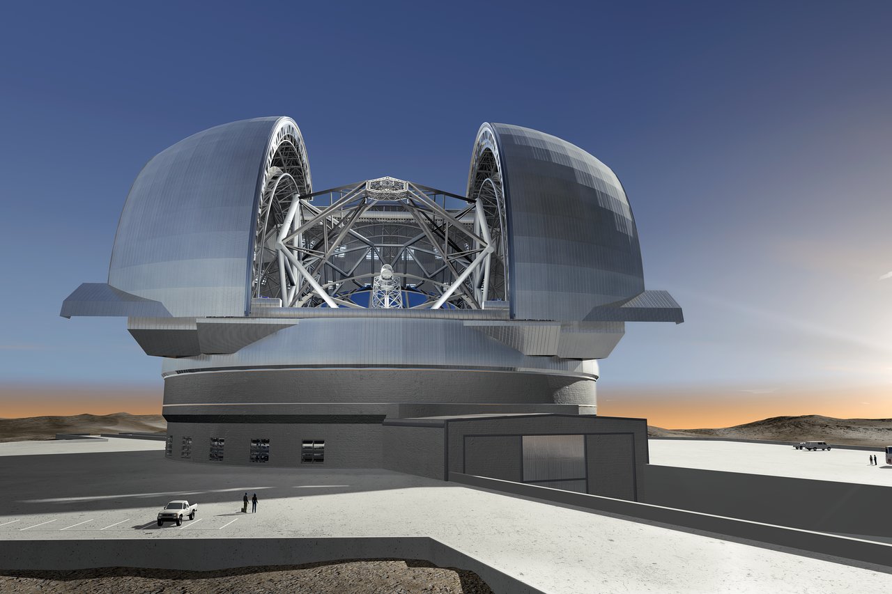 ELT in its enclosure | ESO Australia