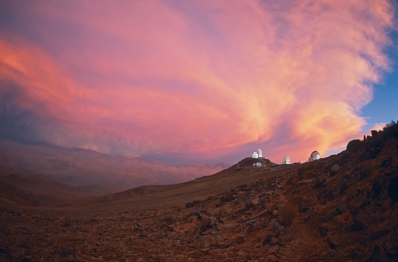 Pink Sky Above La Silla ESO El pink-sky-above-la-silla-eso-el