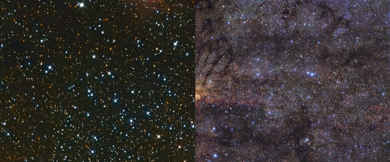 The Milky Way’s central region in visible light and near-infrared | ESO