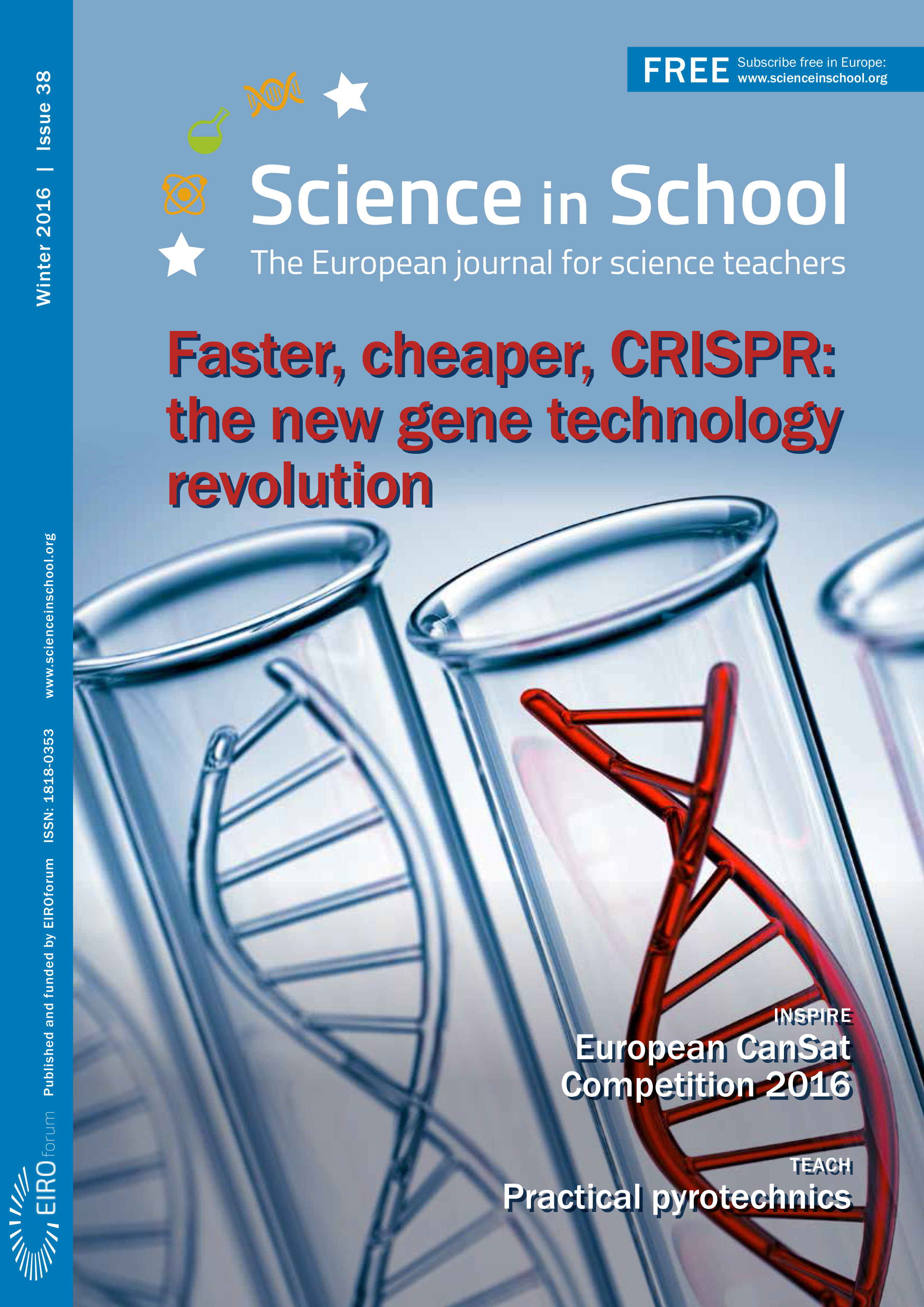 Cover of Science in School issue No.38 | ESO