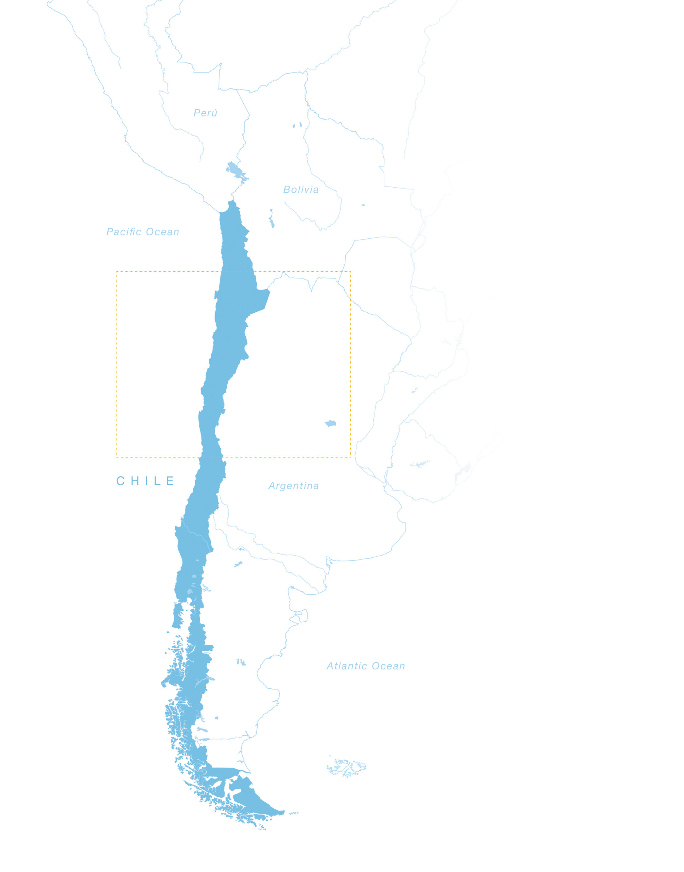Map of Chile | ESO el