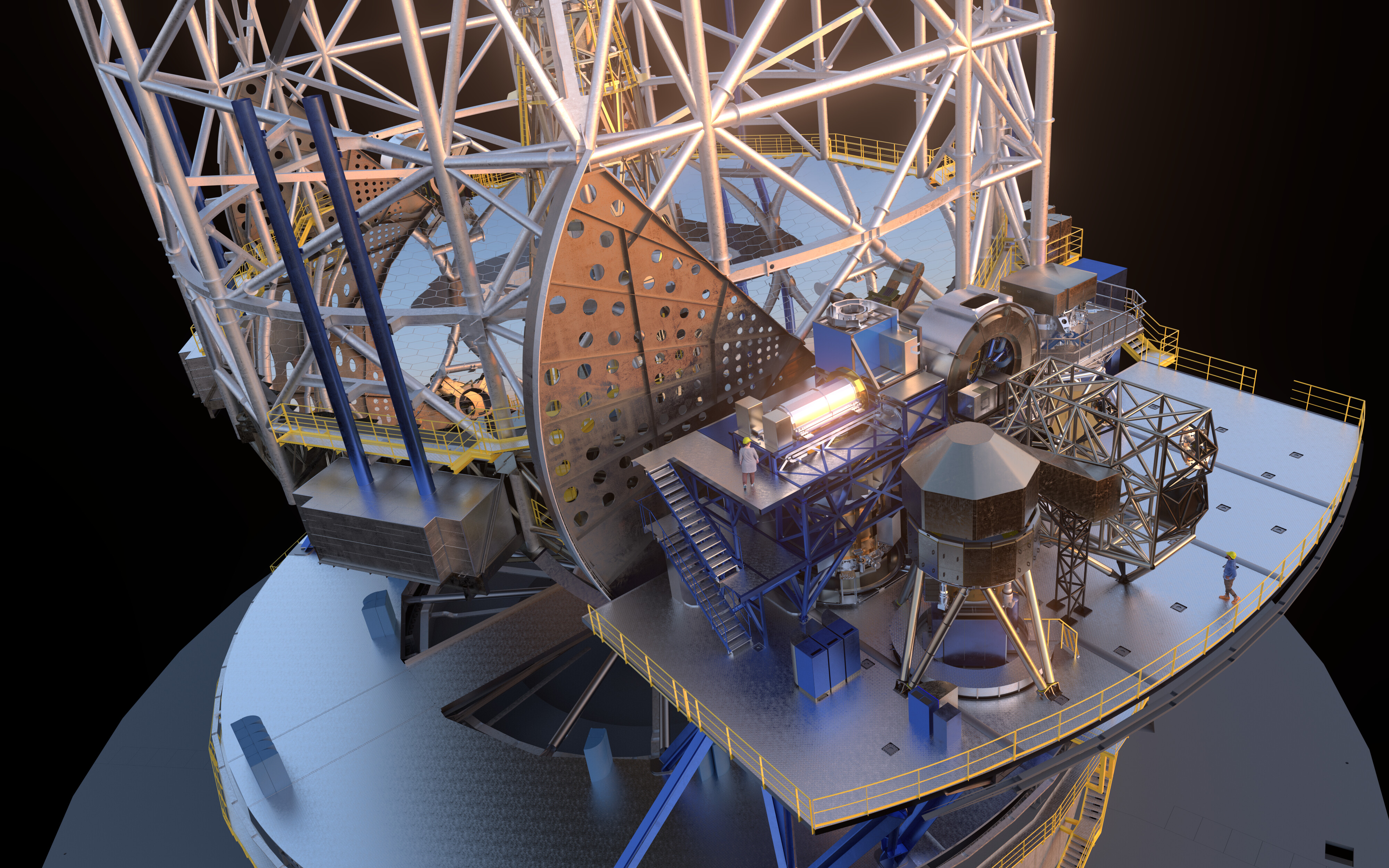 ELT platform showing its first set of instruments | ESO Nederland