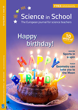 The cover of Science in School issue 35 | ESO