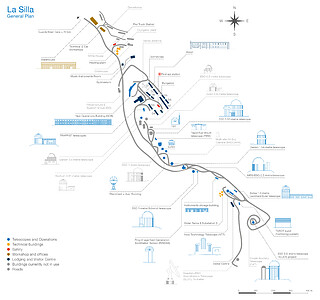 Map of La Silla Observatory | ESO Ireland