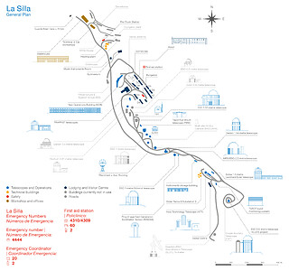 La Silla map and safety | ESO