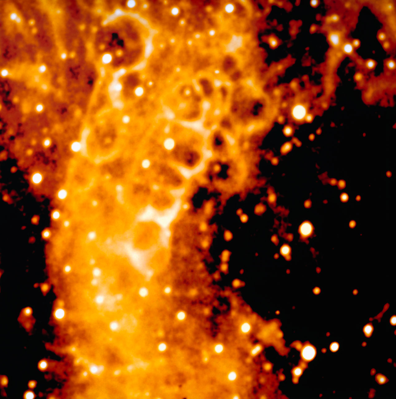 Detail of the honeycomb structure around SN 1987A | ESO
