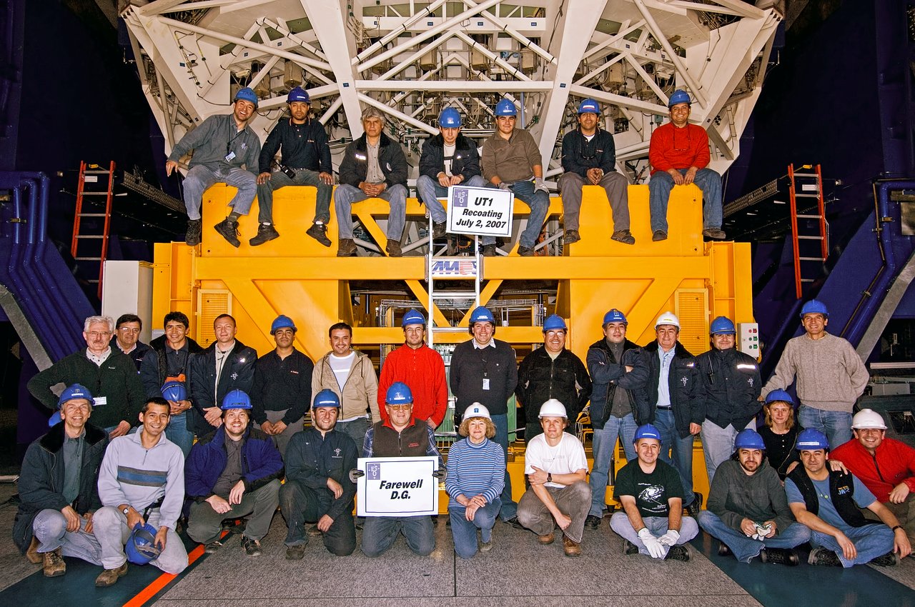Recoating team of the VLT | ESO Suisse