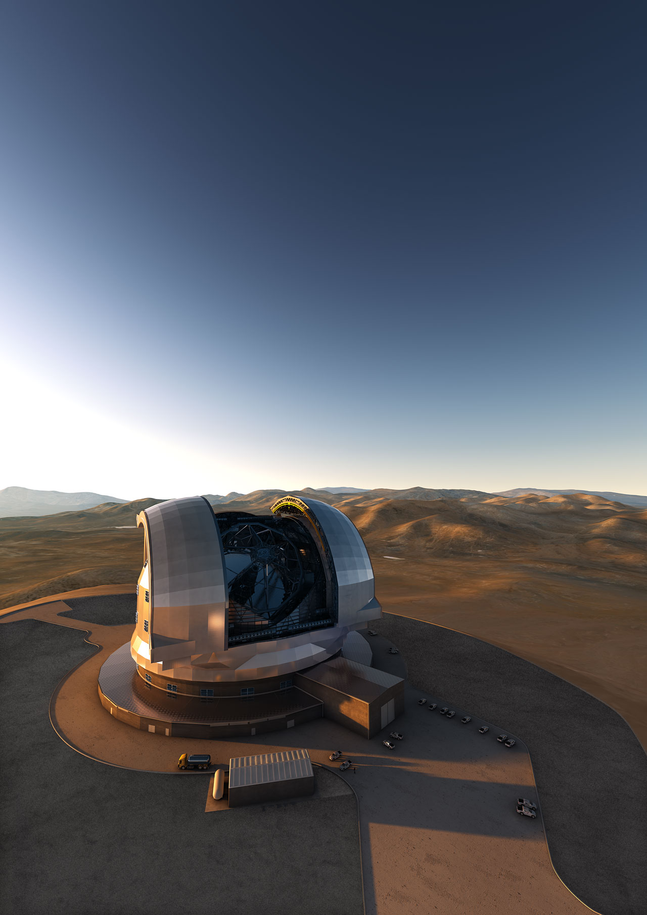 Artist impression of the ELT dome | ESO