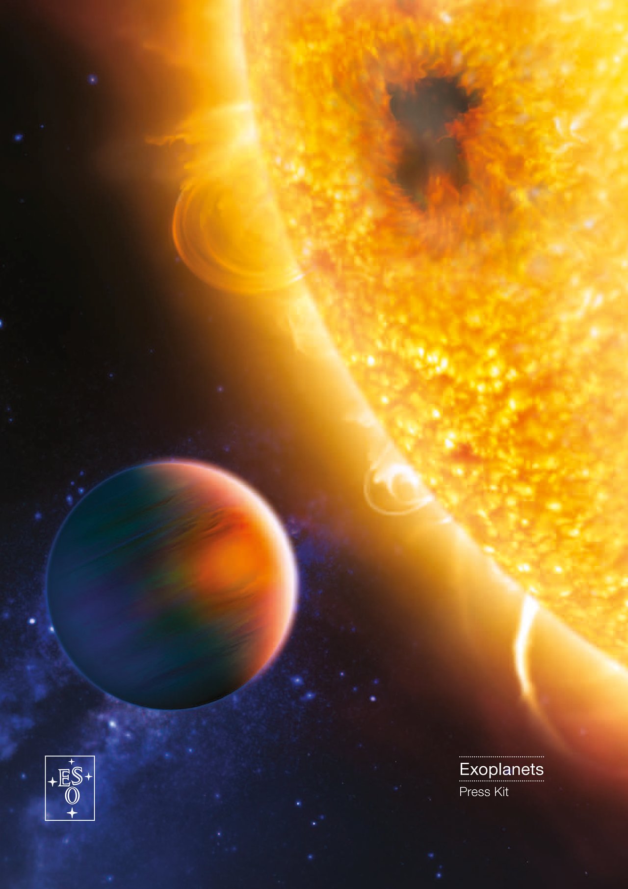 Cover of the Exoplanets Press Kit | ESO Chile