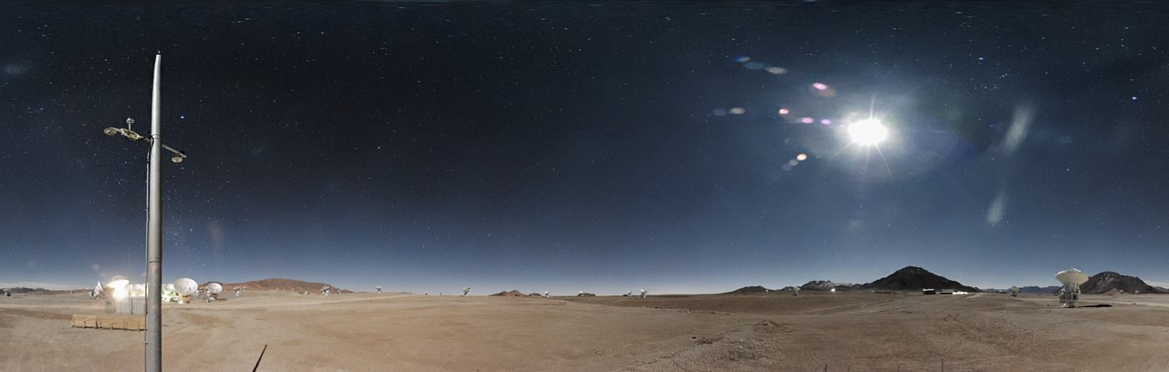 Night-time image from the ALMA webcam | ESO France