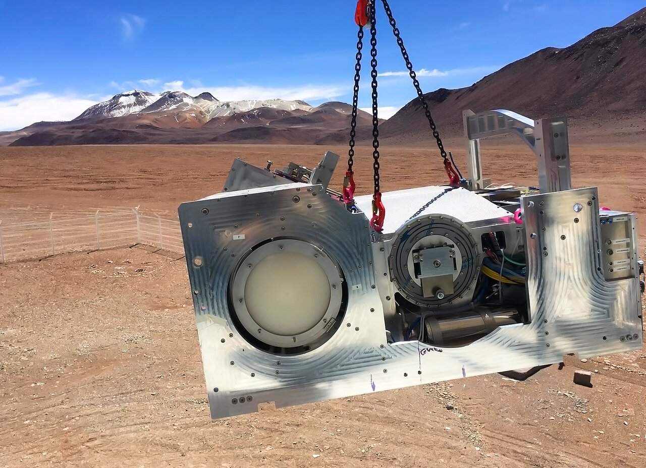 CONCERTO being lifted for installation on APEX | ESO