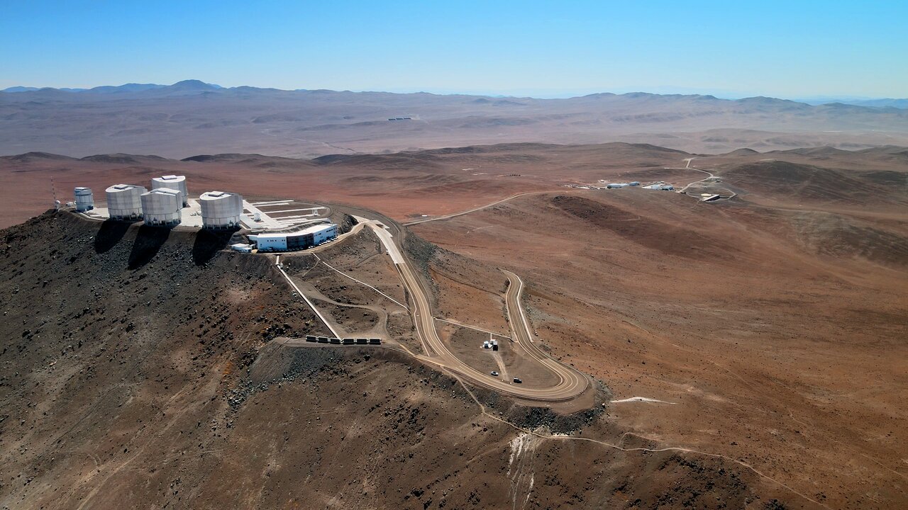 Vista aérea del contenedor del proyecto OASIS en el Observatorio ...