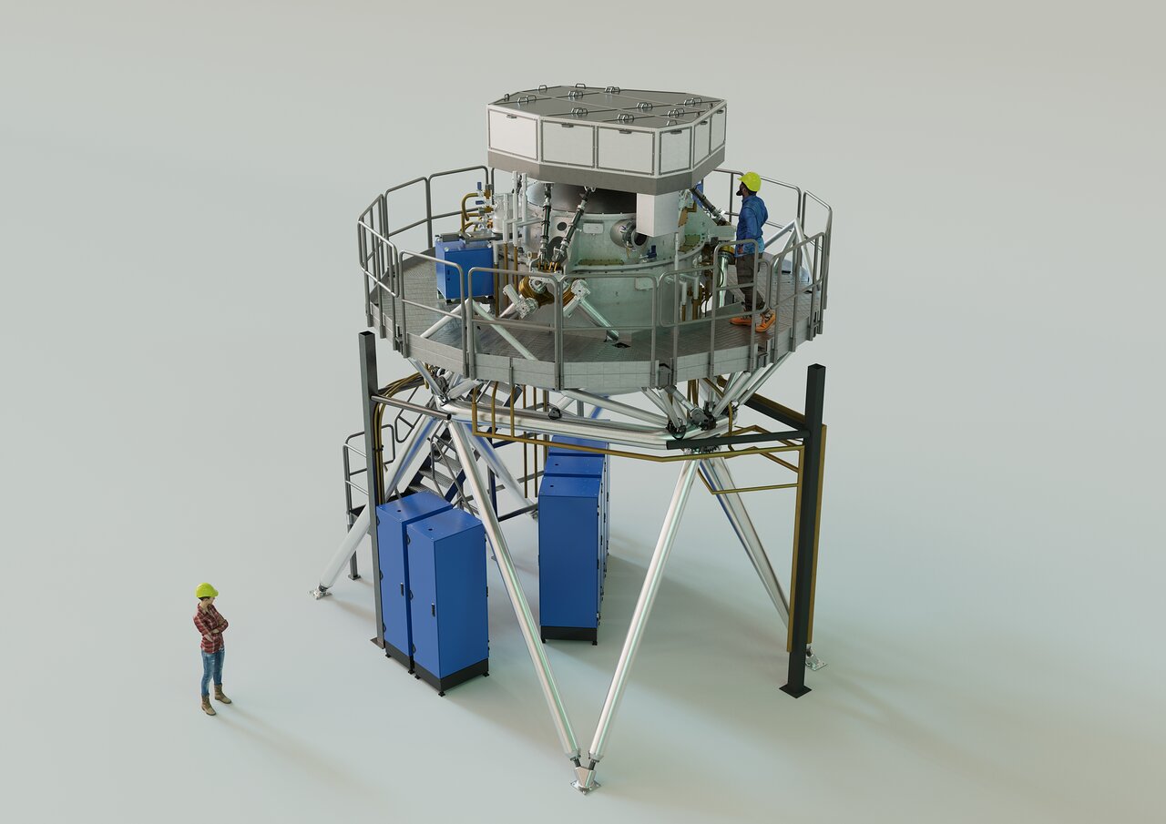 3D rendering of the ELT's METIS instrument | ESO