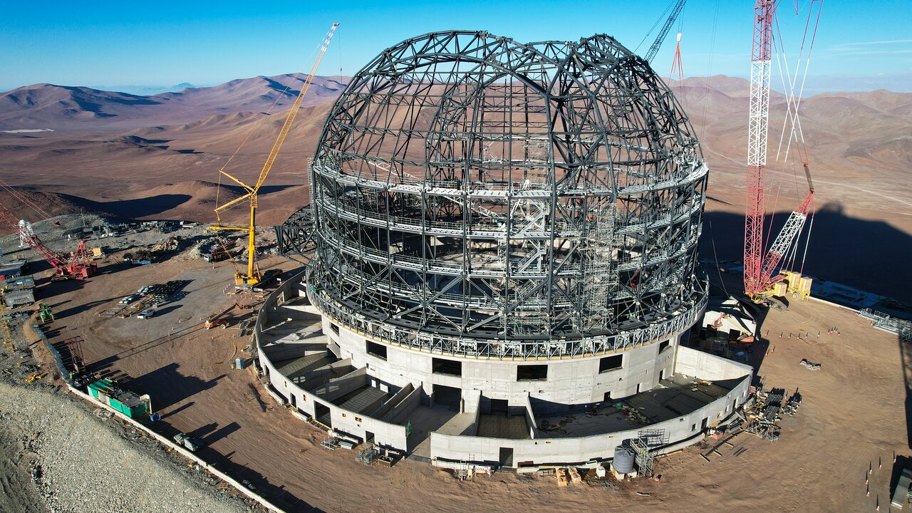 The ELT dome under construction | ESO Australia
