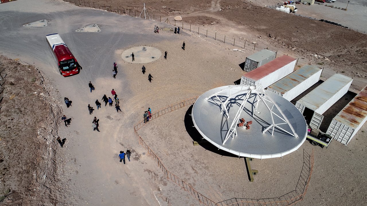 ALMA antenna at Array Operations Site | ESO Chile