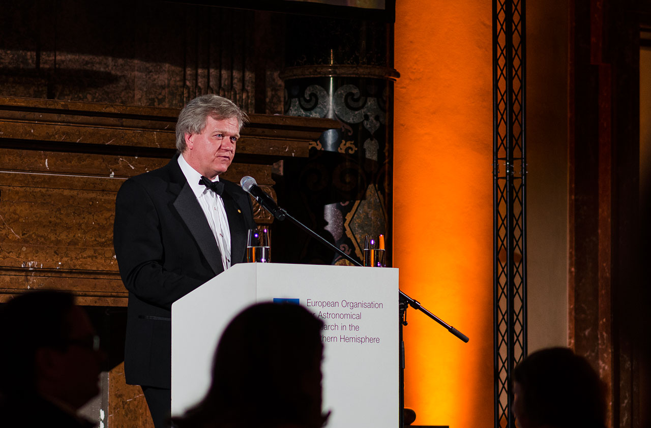 Brian Schmidt at the ESO 50th anniversary gala event | ESO Italia