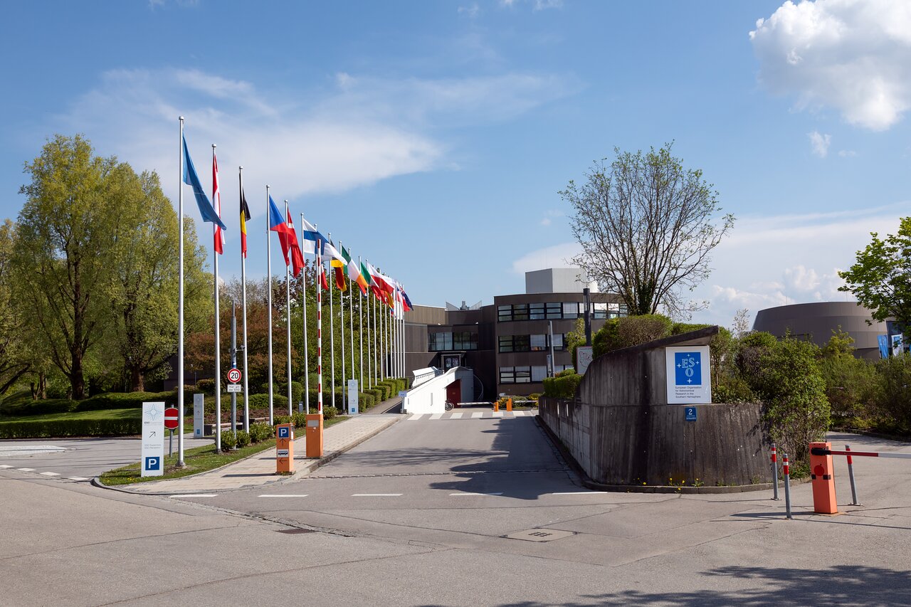 Flags at ESO Headquarters | ESO