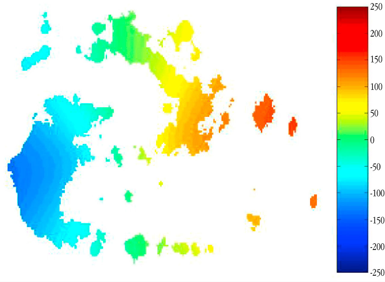 Observed velocity field in a galaxy (simulation) | ESO