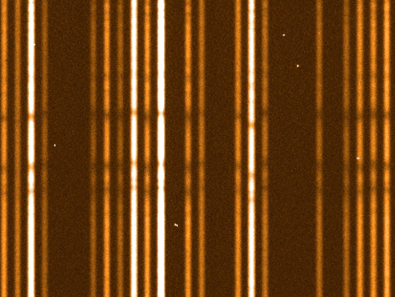 "First light" stellar spectra from Giraffe (detail) | ESO España
