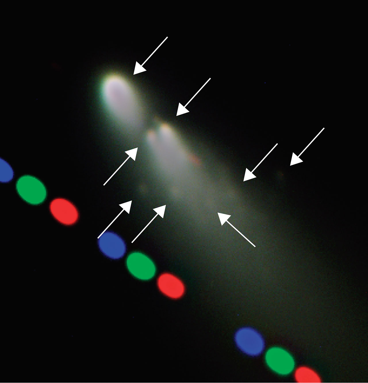 Mini-comets coming off comet SW-3 | ESO