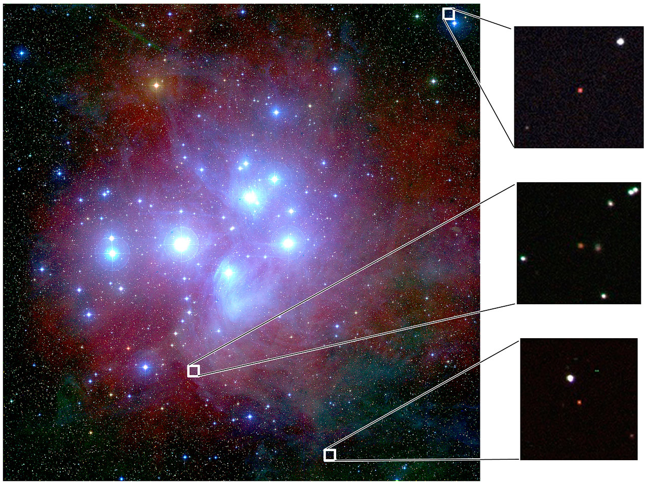 Brown dwarf candidates in the Pleiades cluster | ESO