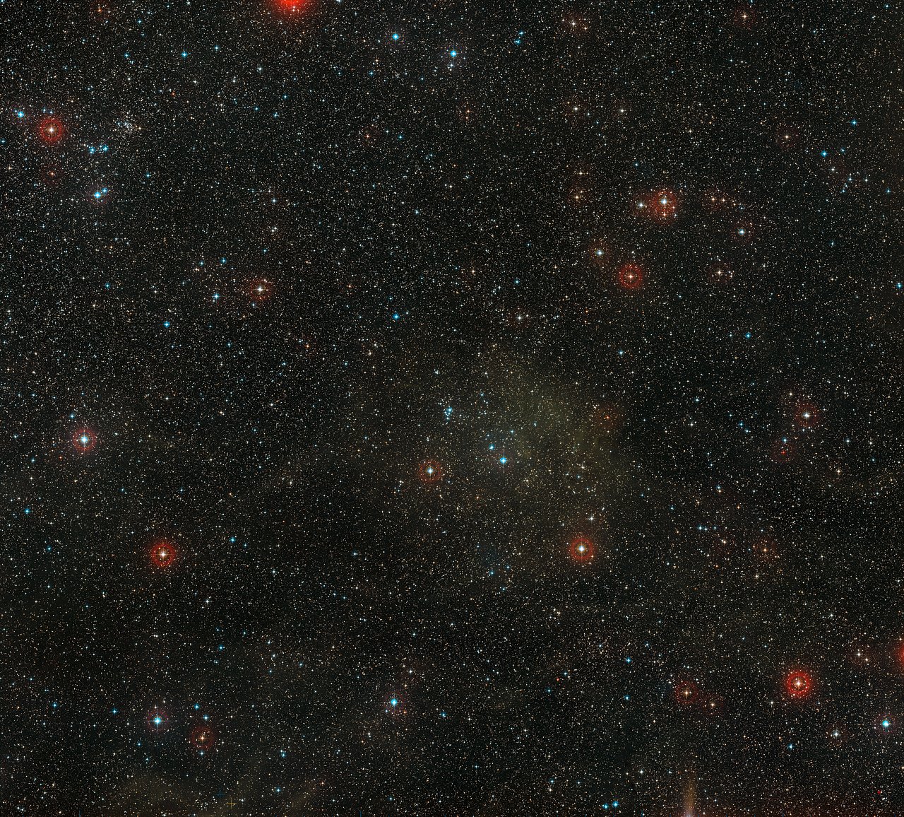 Wide-field view of the sky around the bright star cluster NGC 2367 | ESO