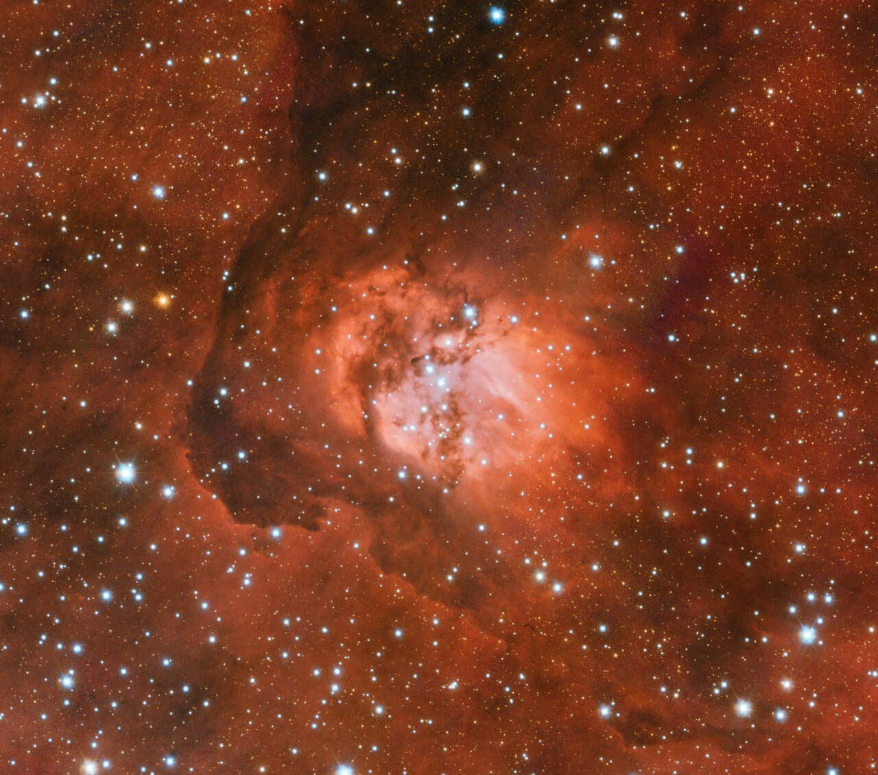 The Sh2-54 nebula in visible light with the VST | ESO