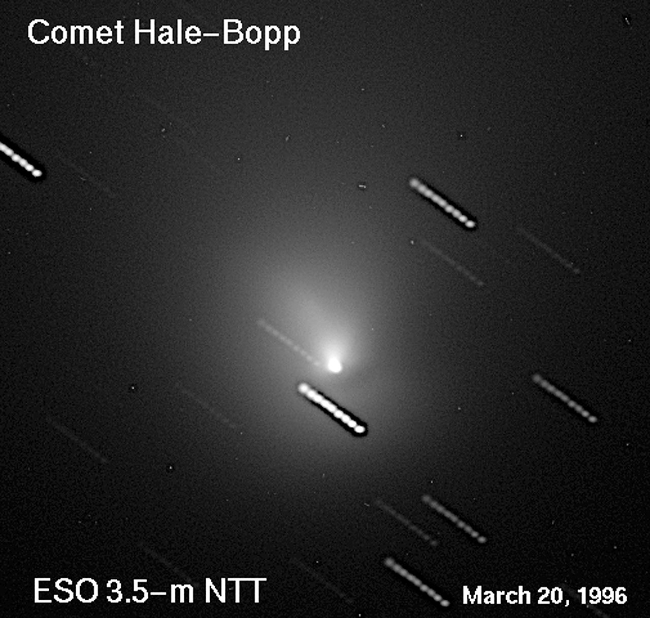 The near-nucleus region of comet Hale-Bopp | ESO