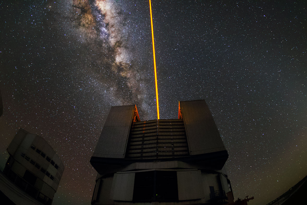A laser in the sky | ESO Deutschland