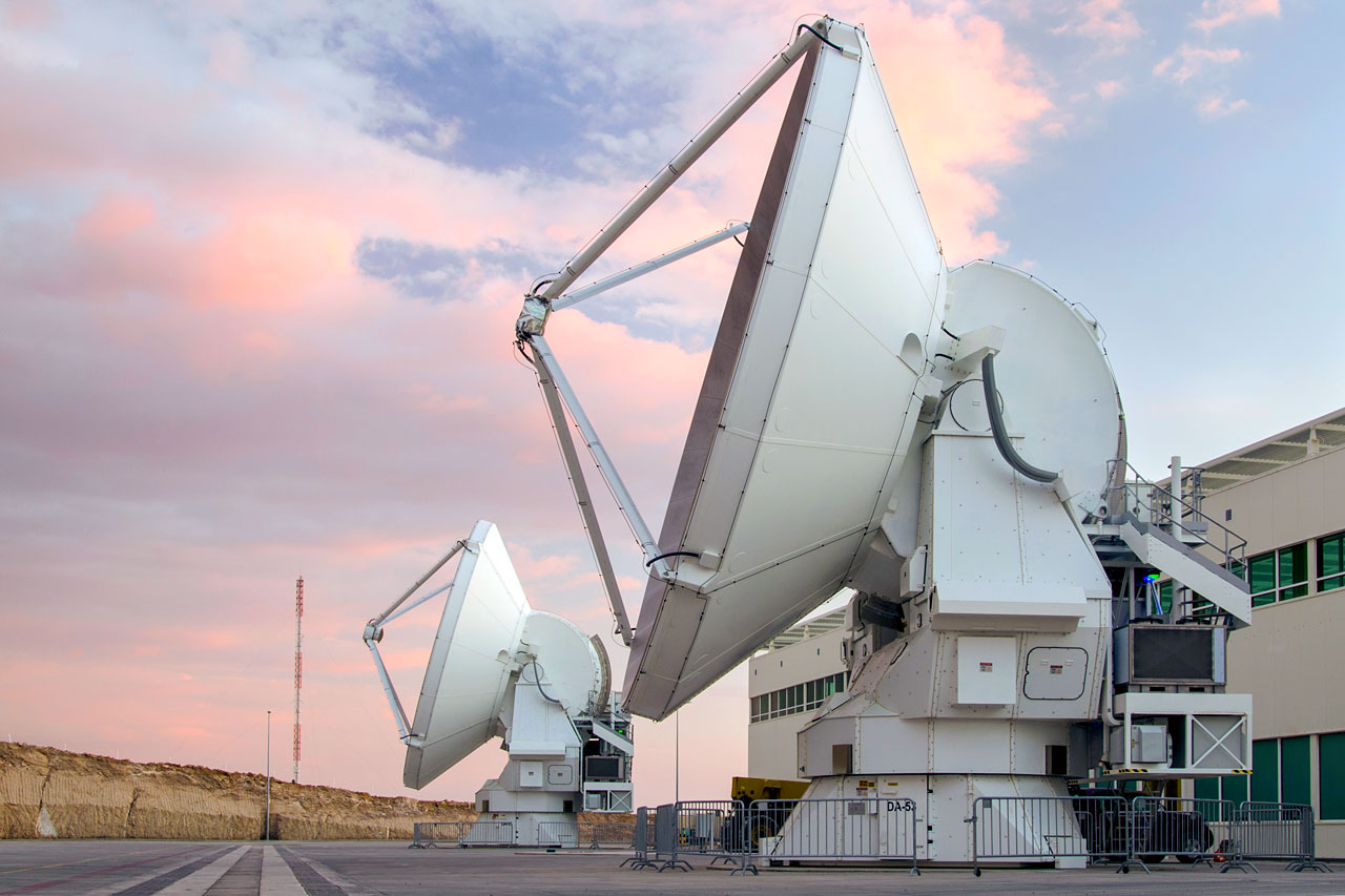 European ALMA antennas at OSF | ESO Ireland