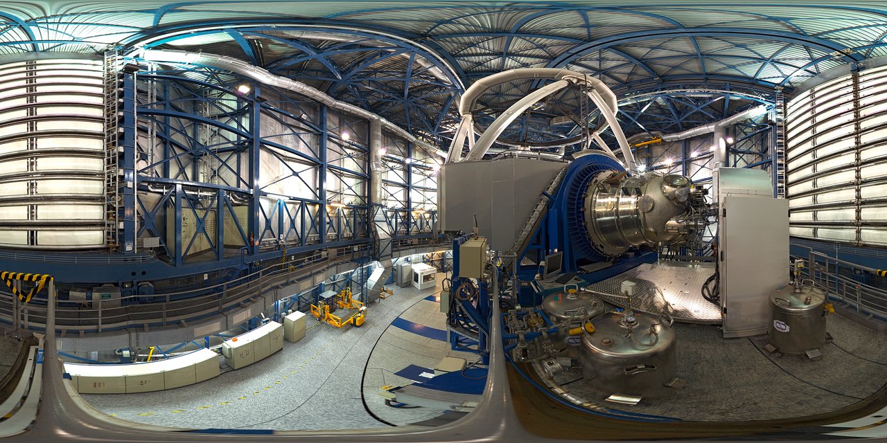 Panorama inside UT4's dome | ESO