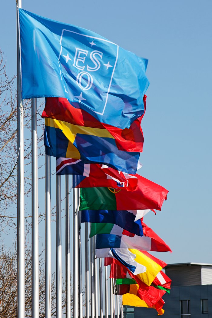 Flags at ESO Headquarters | ESO
