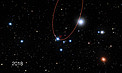 Artist’s impression of the star S2 passing very close to the ...
