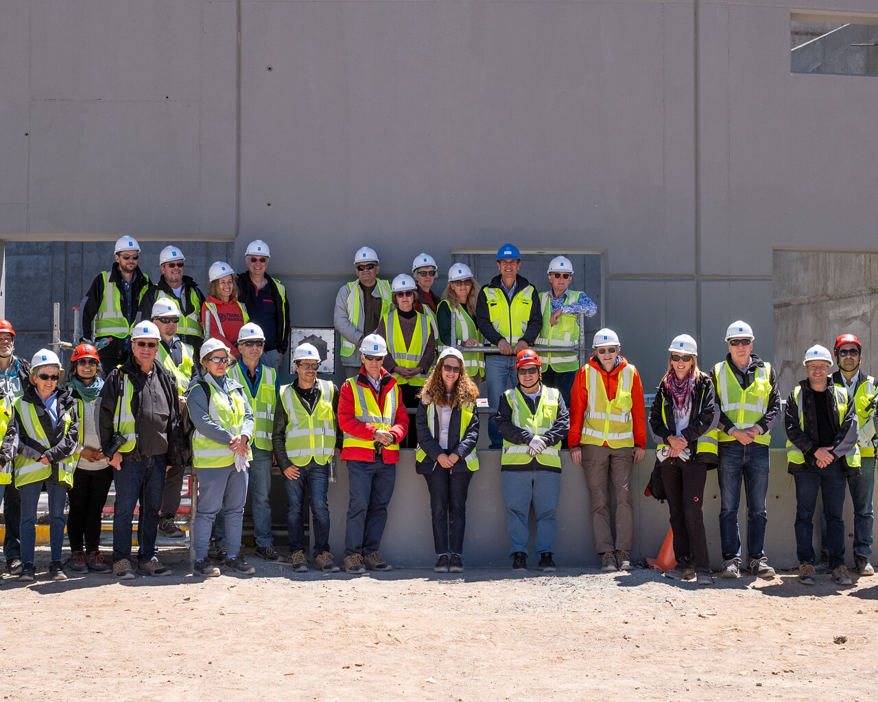 ESO Council members and ESO staff stand next to the ELT time capsule | ESO