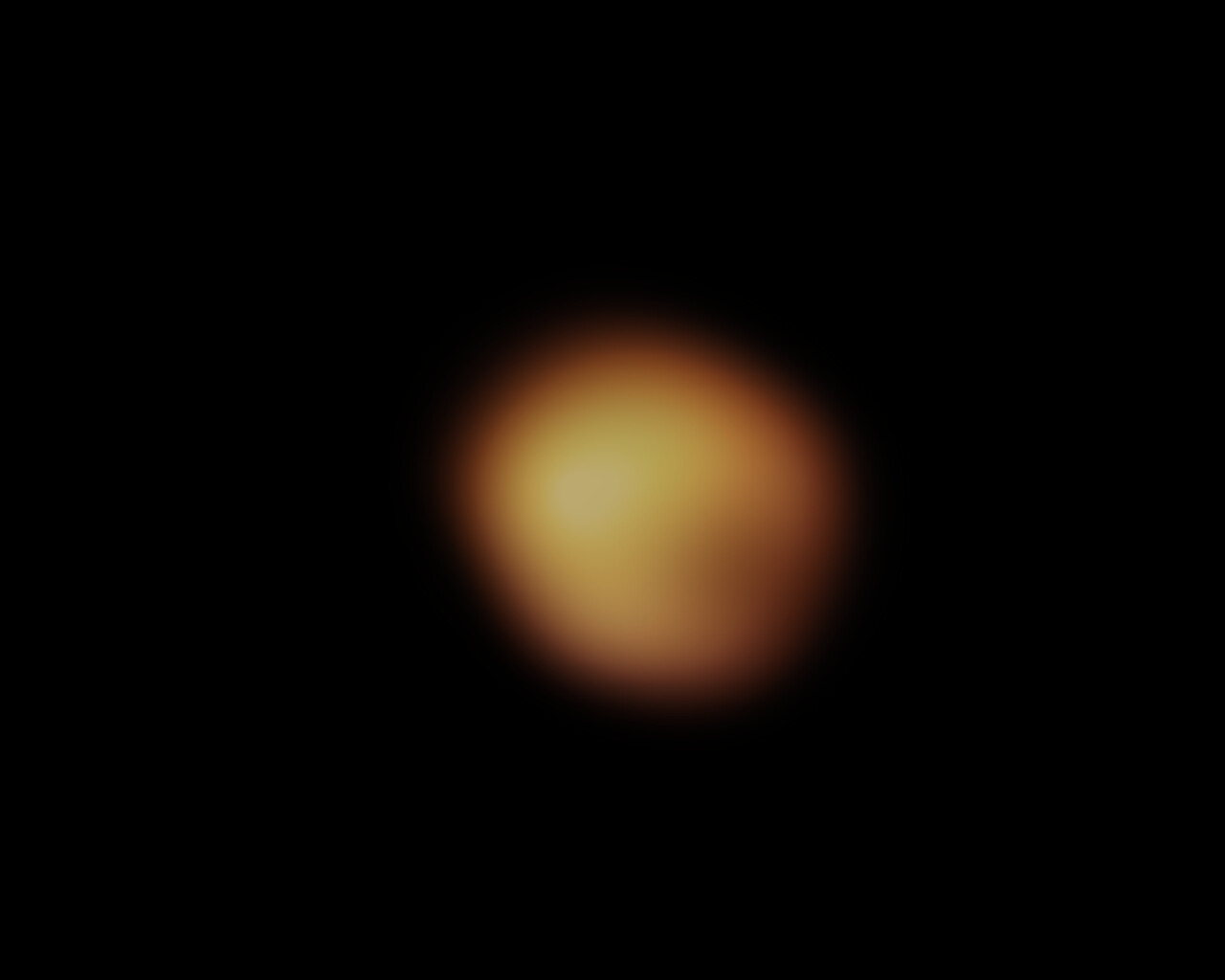 Image of Betelgeuse’s surface taken in January 2020 | ESO Australia