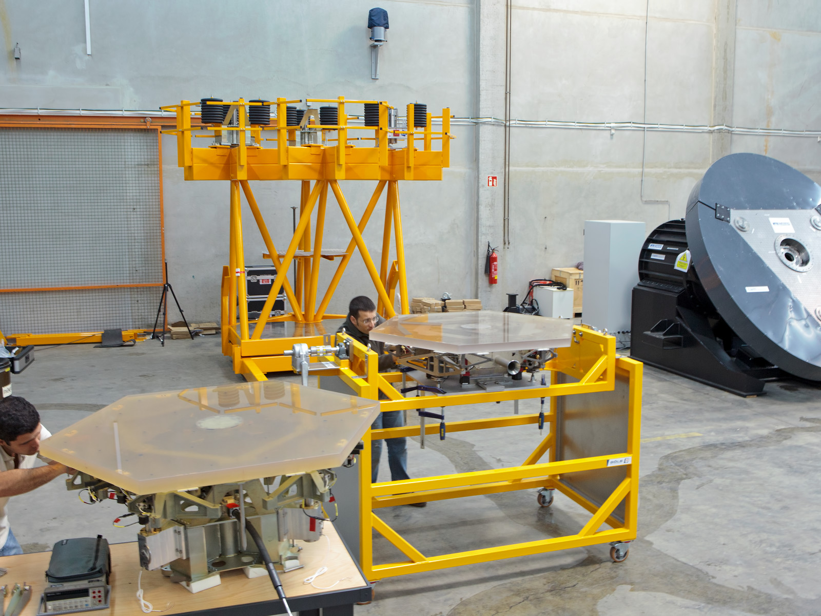 ELT mirror segments being tested | ESO