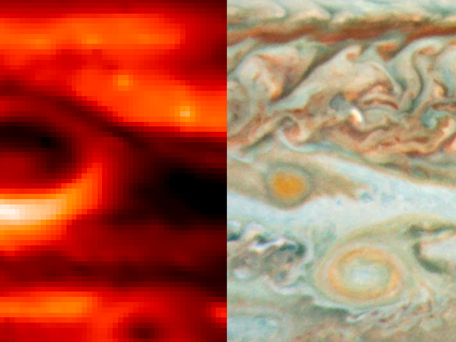 Jupiter’s storms: temperatures and cloud colours | ESO