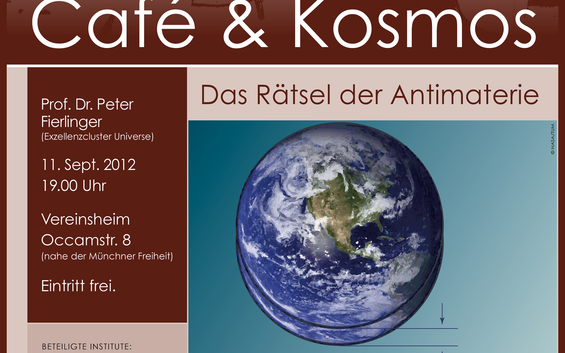 Poster of Café & Kosmos 11 Sept 2012 | ESO Suisse