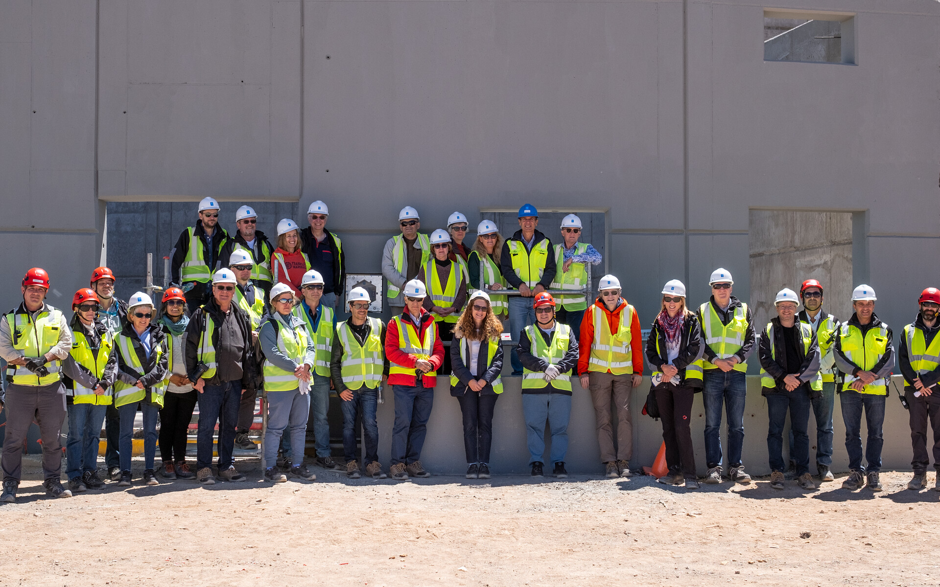 ESO Council members and ESO staff stand next to the ELT time capsule | ESO