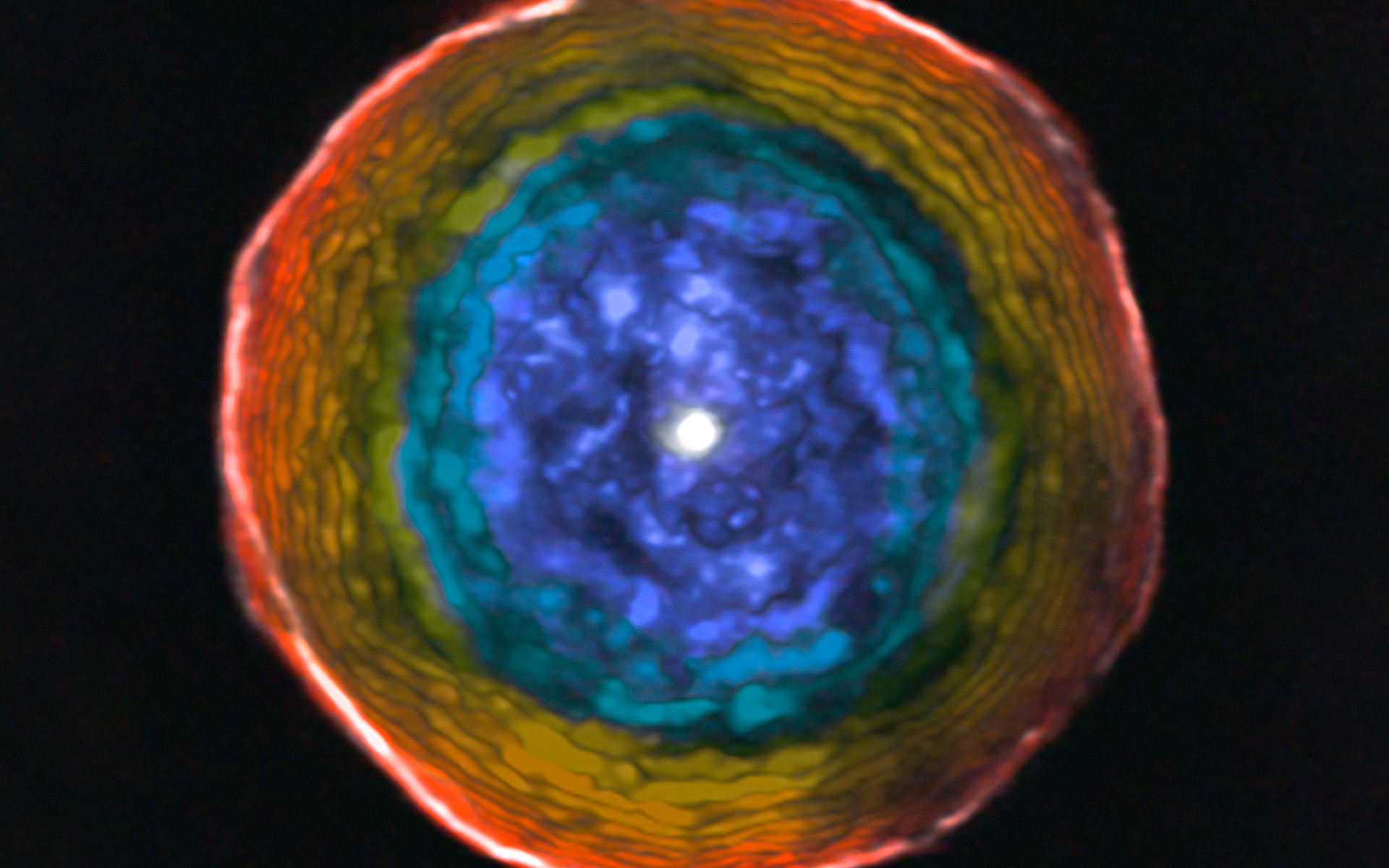 ALMA view of the motions of material in the shell around U Antliae | ESO