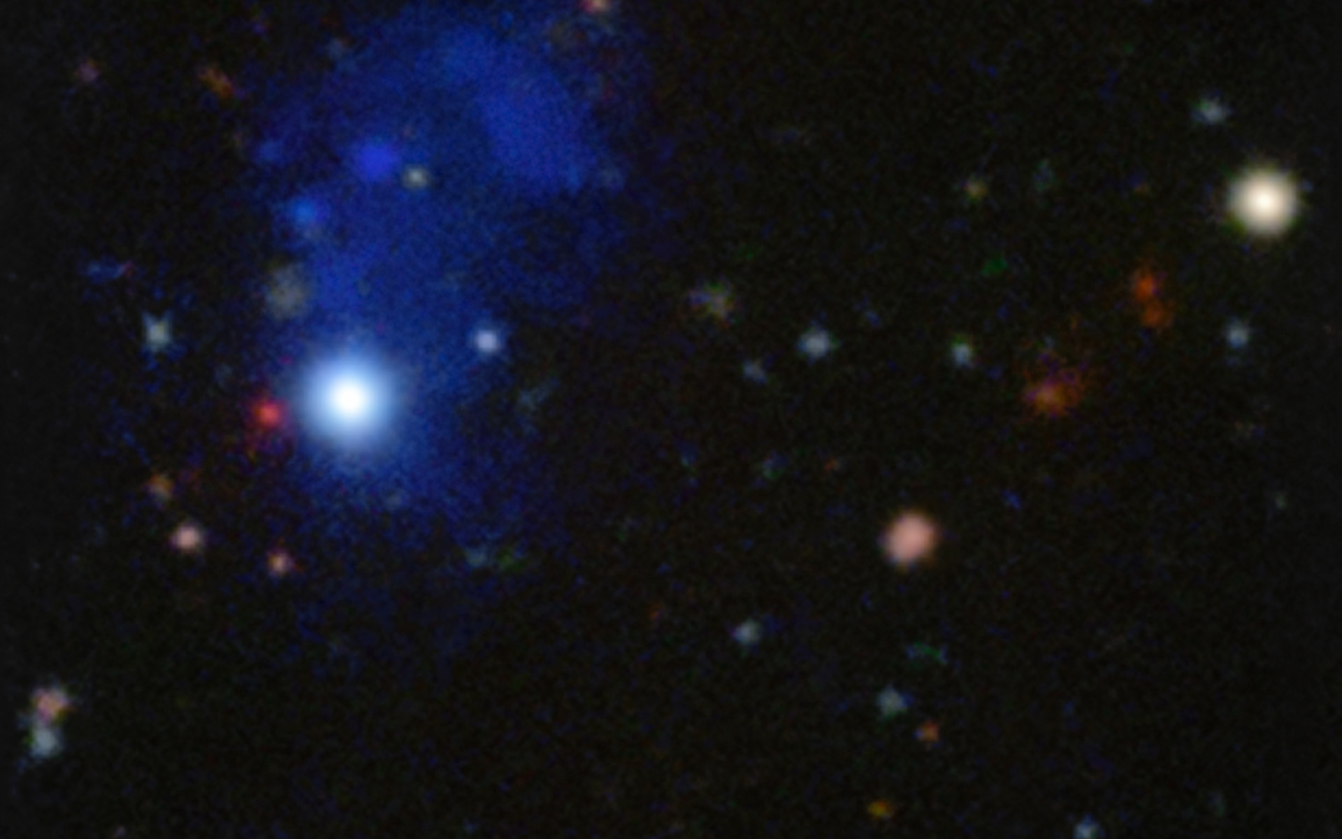 MUSE spies accreting giant structure around a quasar | ESO