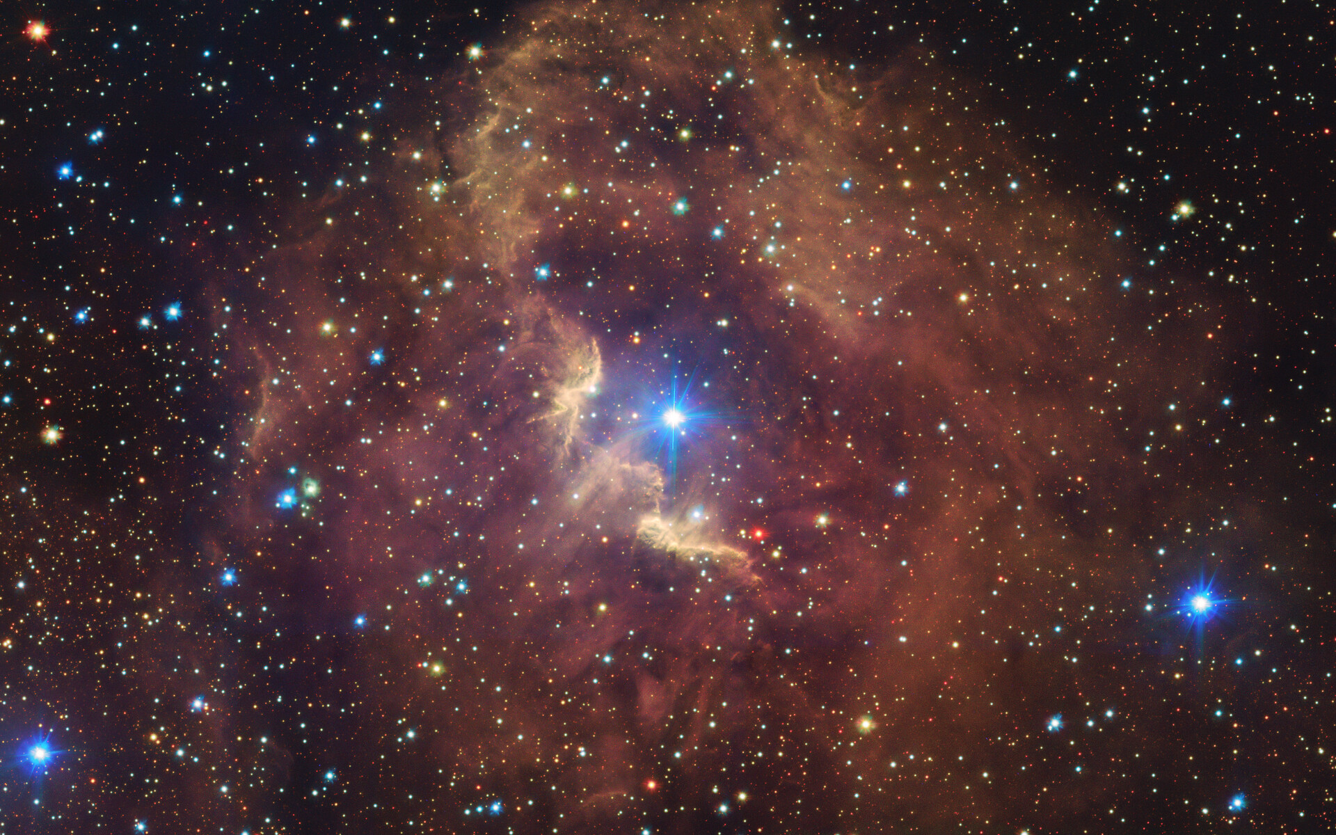 Take a tour of the stunning Gum 41 nebula | ESO Svizzera