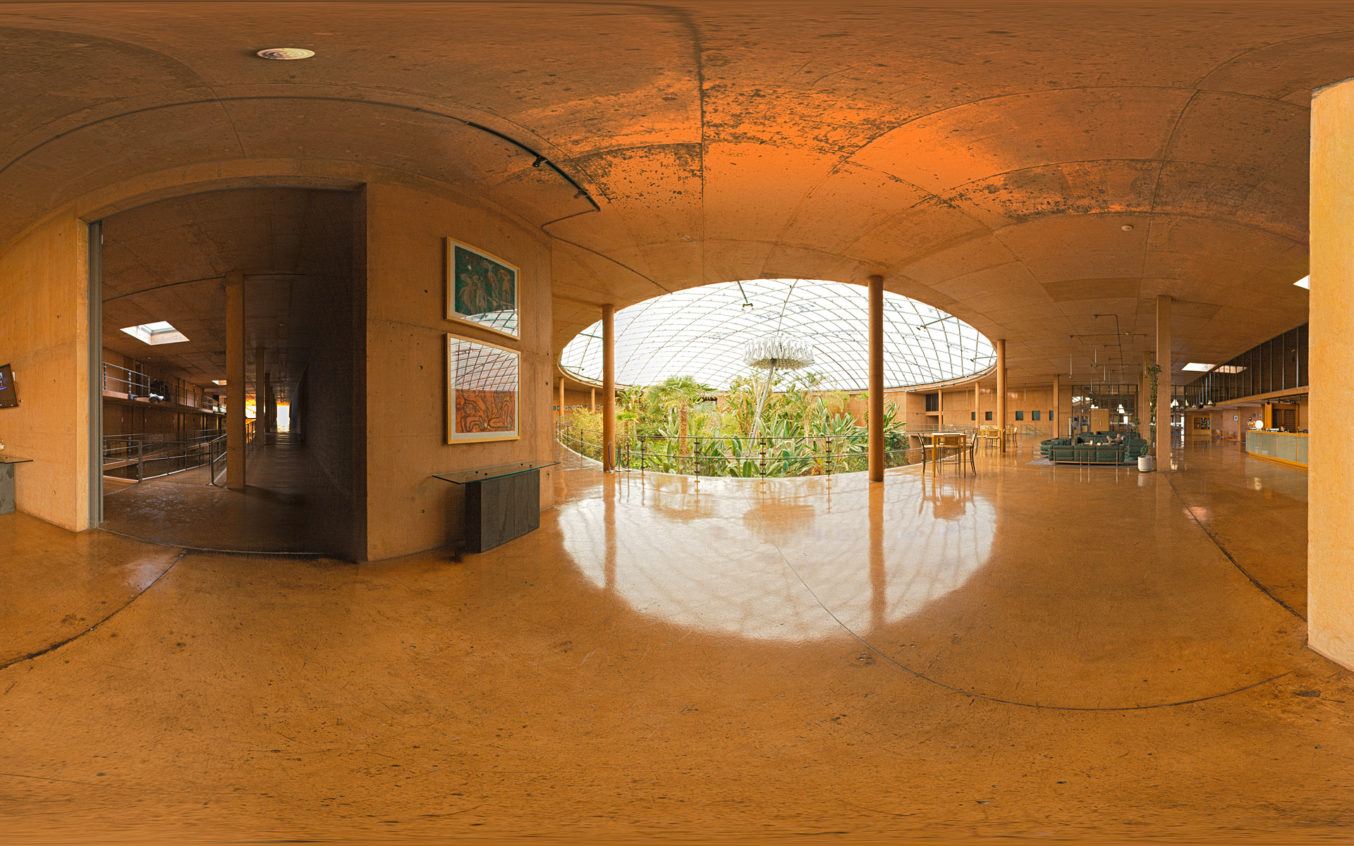 Panorama at La Residencia's reception | ESO