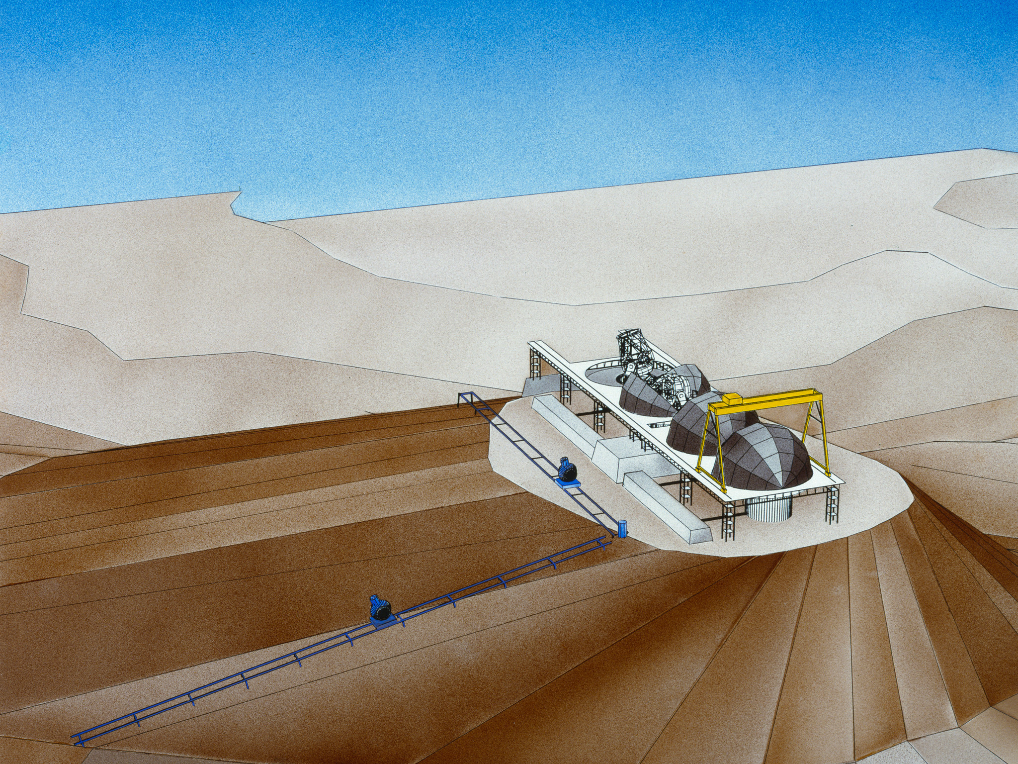 Concept drawing of the VLT | ESO France