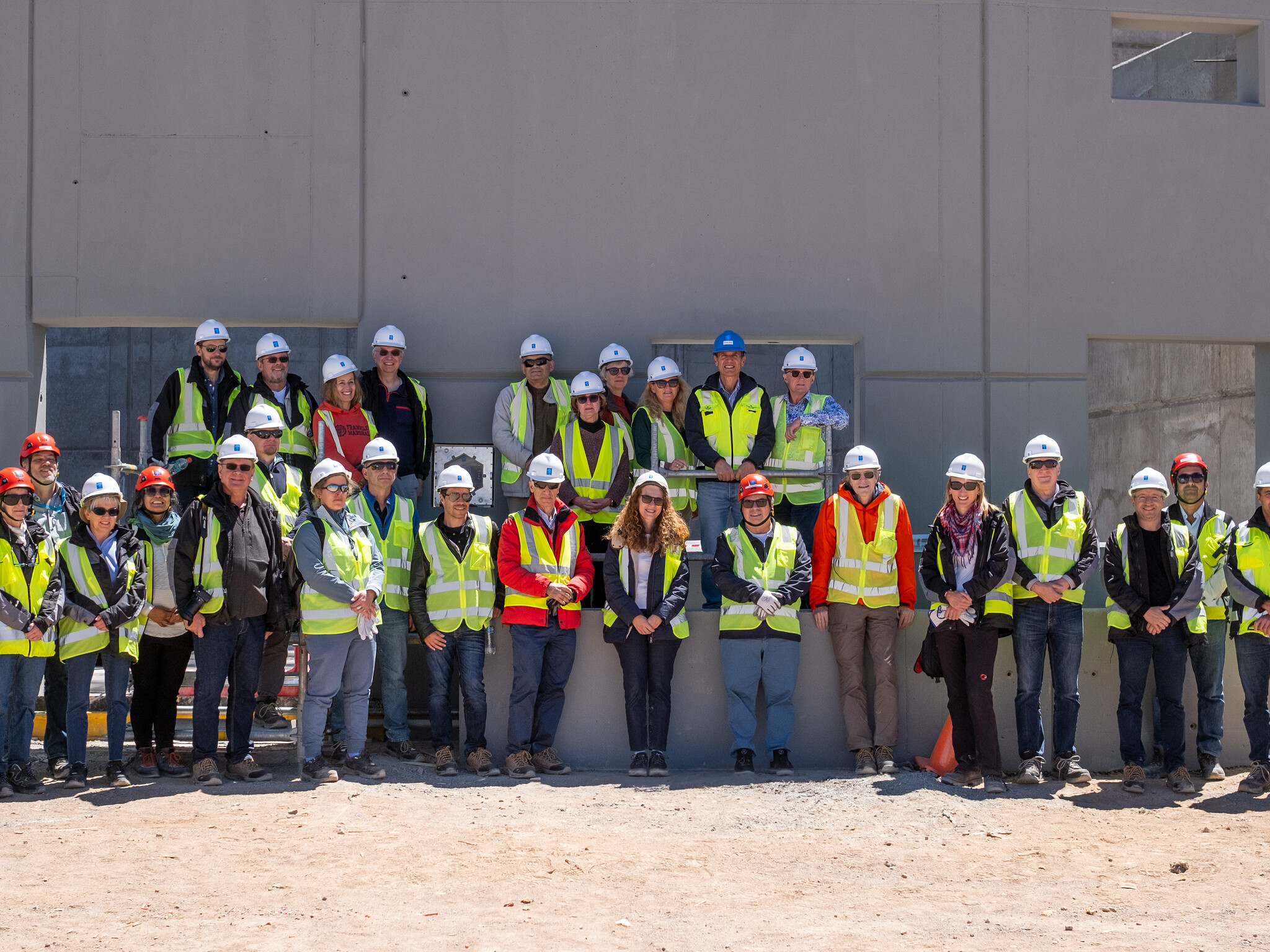 ESO Council members and ESO staff stand next to the ELT time capsule | ESO