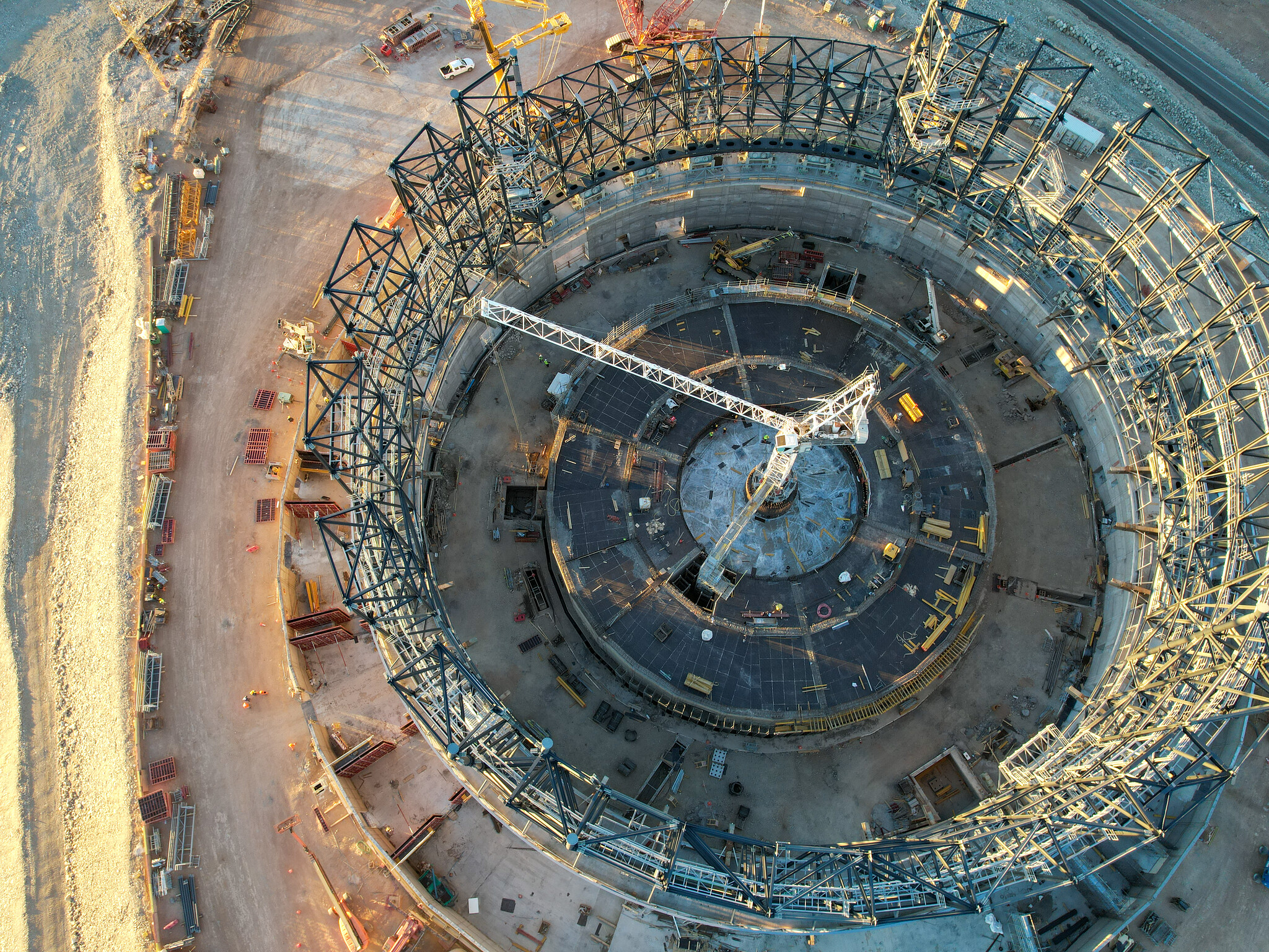 The ELT under construction, as seen from above | ESO