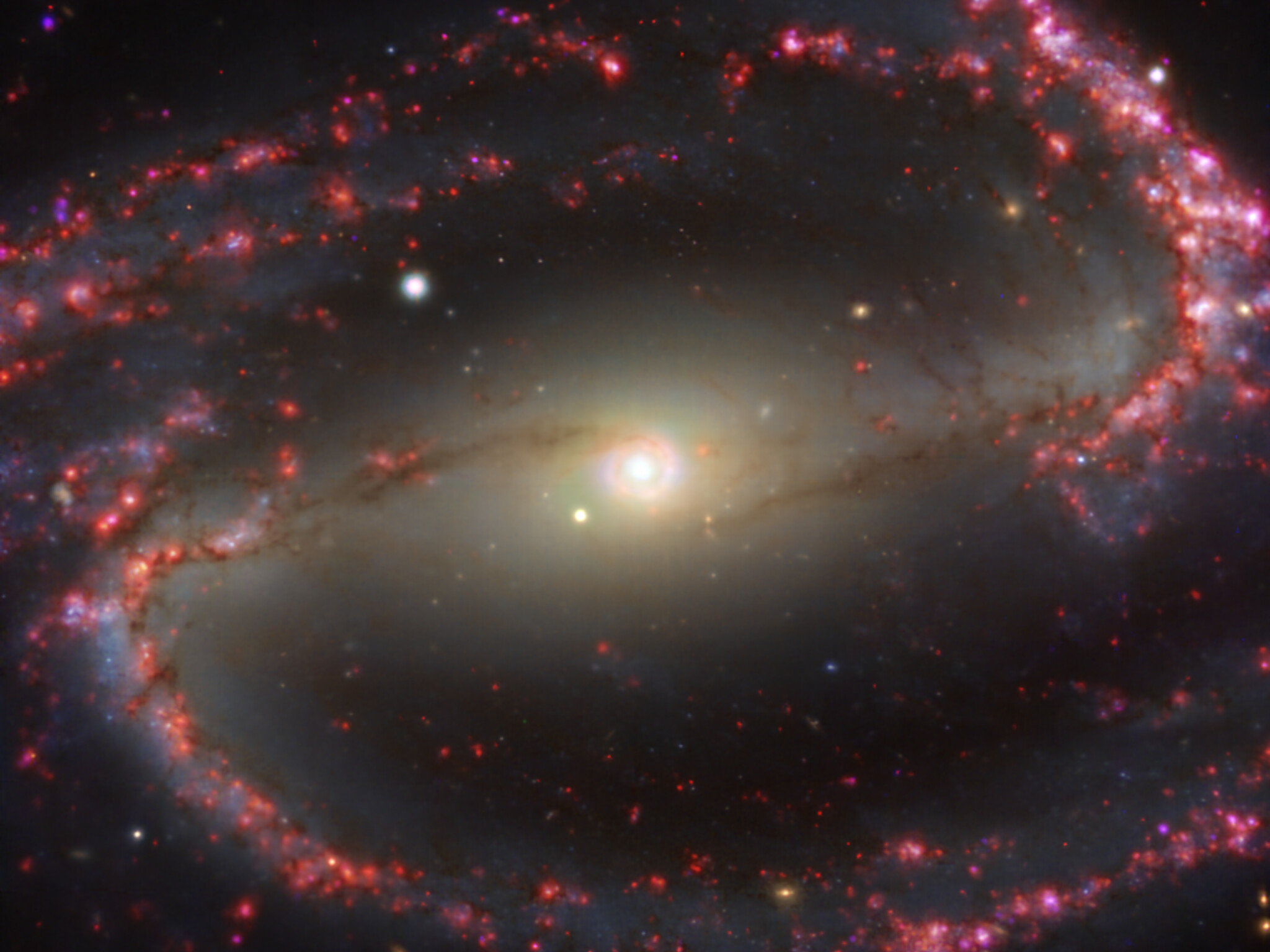 Warm gas clouds and stars in NGC 1300 mapped with MUSE on ESO’s VLT | ESO