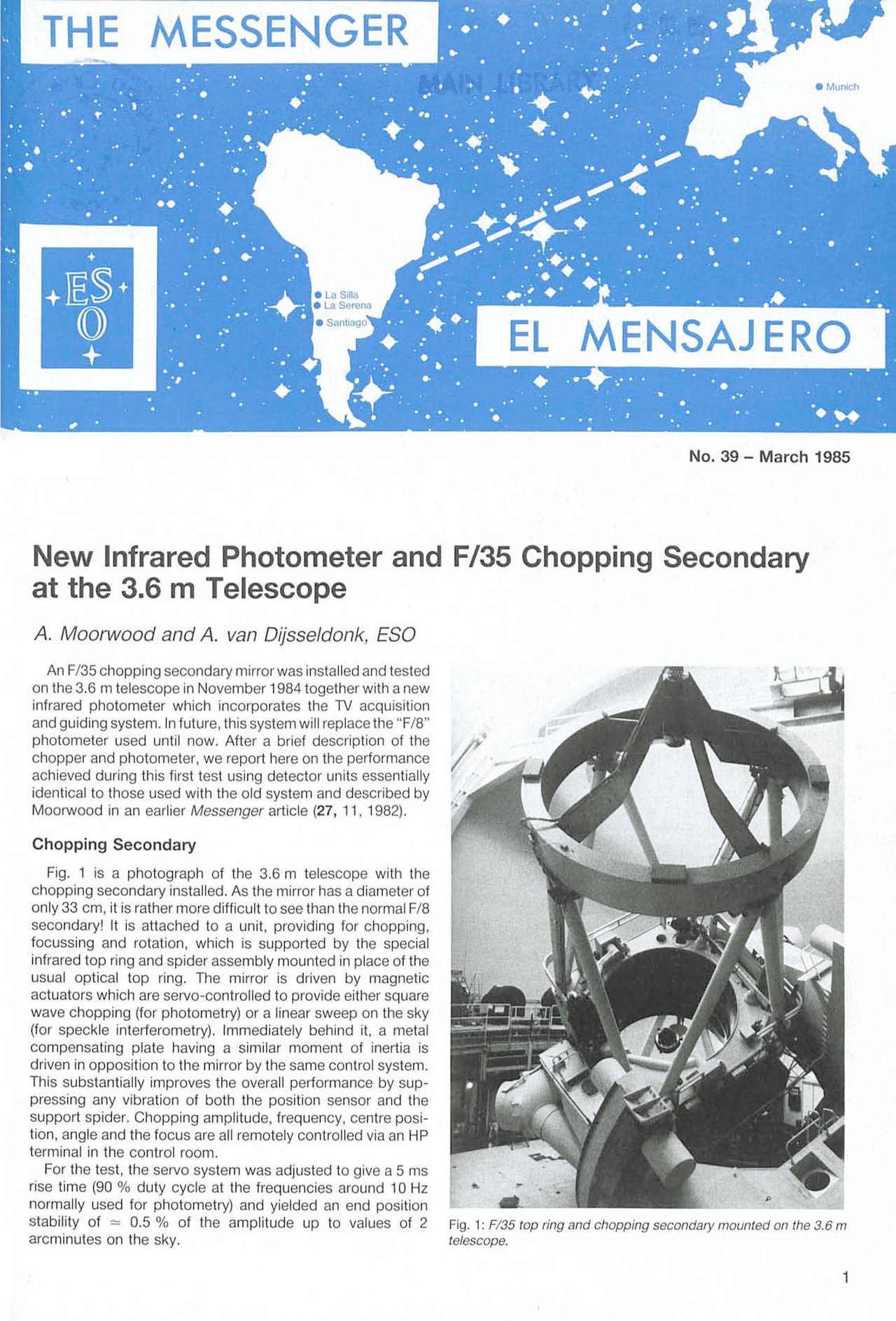 Messenger Issue 39 | ESO Suisse