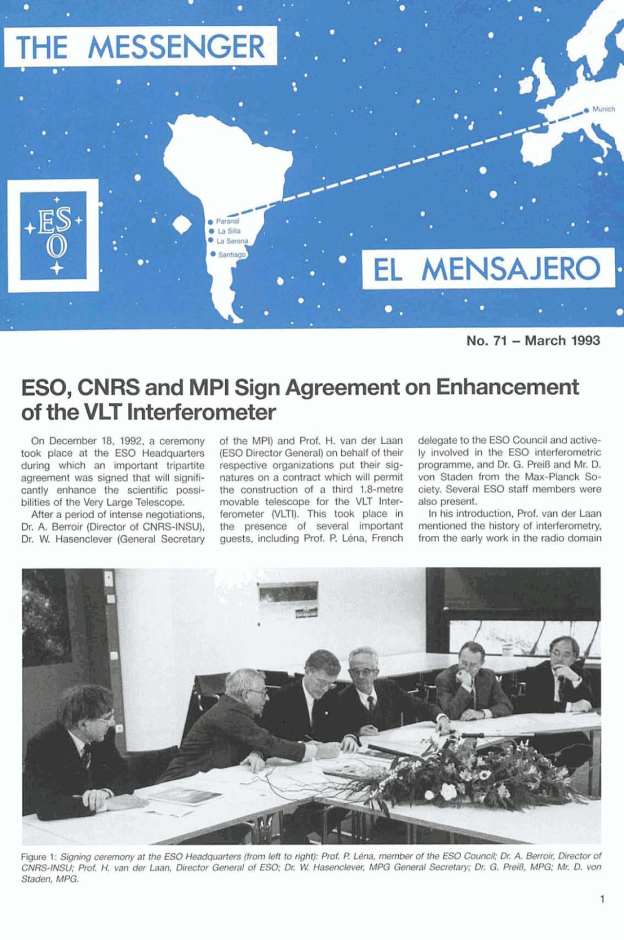 Messenger Issue 071 | ESO United Kingdom