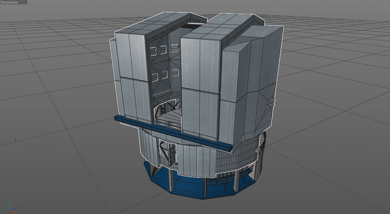 3D Model of the VLT Dome | ESO